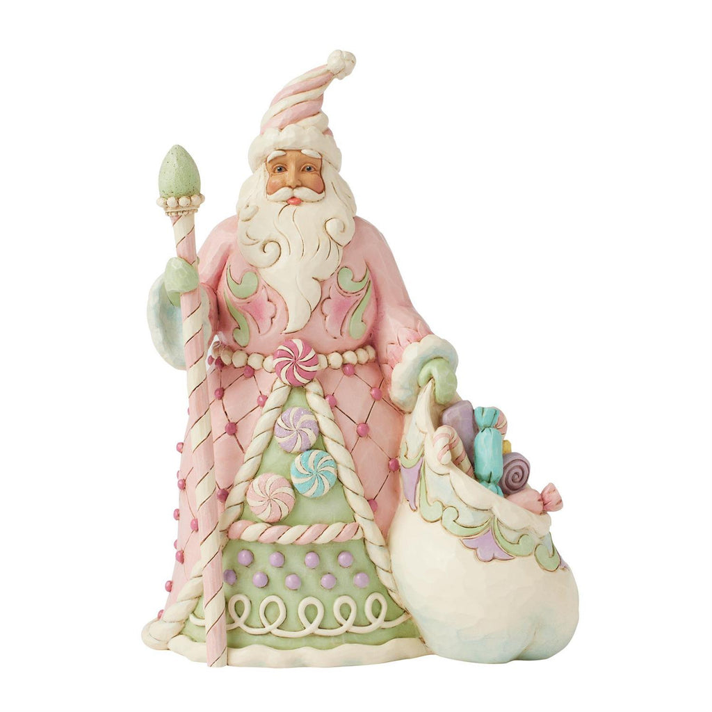 Jim Shore Heartwood Sweets: Santa With Sack Of Candy Figurine – Sparkle ...