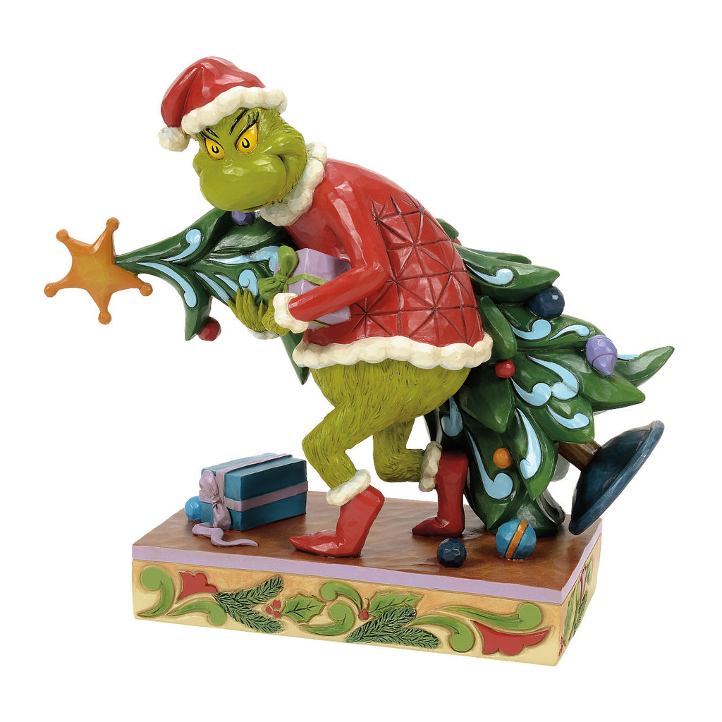 Jim Shore The Grinch: Grinch Stealing Christmas Tree Figurine – Sparkle ...